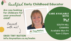 Tiny Nation Educator - Otago - Mel